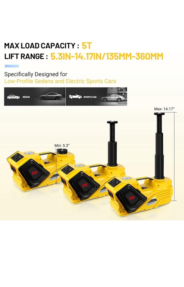 Electric Car Jack Kit 5 Ton Hydraulic Jack | eBay