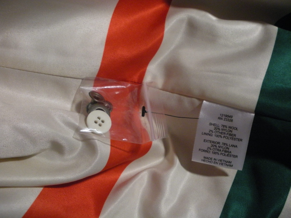Pendleton Cascade Wool Blend Water-Resistant Hudson Bay Lined Coat Size ...