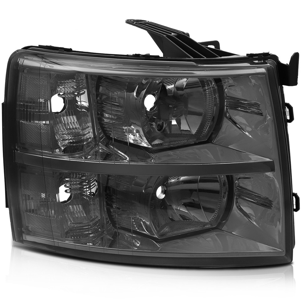 For 2007-2014 Chevy Silverado 1500 2500 3500 Headlights Assembly Smoke ...