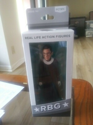 Justice Ruth Bader Ginsburg RBG Real Life Action Figure Doll NEW BOX ...
