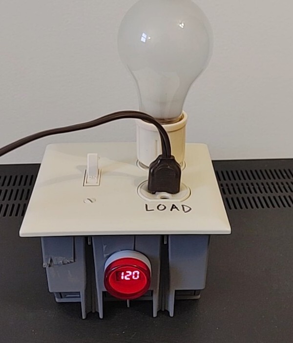 Dim Bulb Tester w/ 100W Bulb & Voltmeter Current Limiter for Amplifiers ...