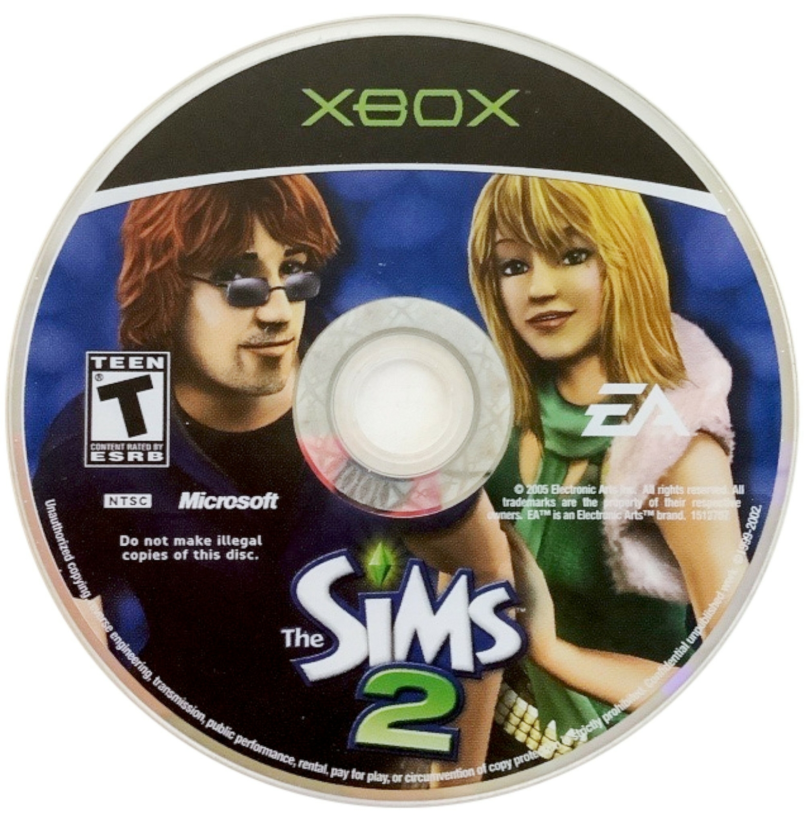 The Sims 2 Microsoft Original Xbox 2005 EA Video Game DISC ONLY maxis ...