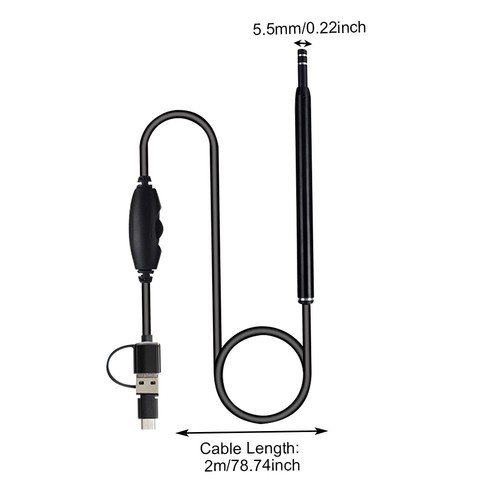 3 In 1 Home HD Visual USB Ear Endoscope OtoscopeRemoval Inspection ...