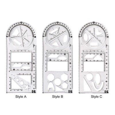 Multifunctional Geometric Ruler Measuring Ruler Multiple Shapes for ...