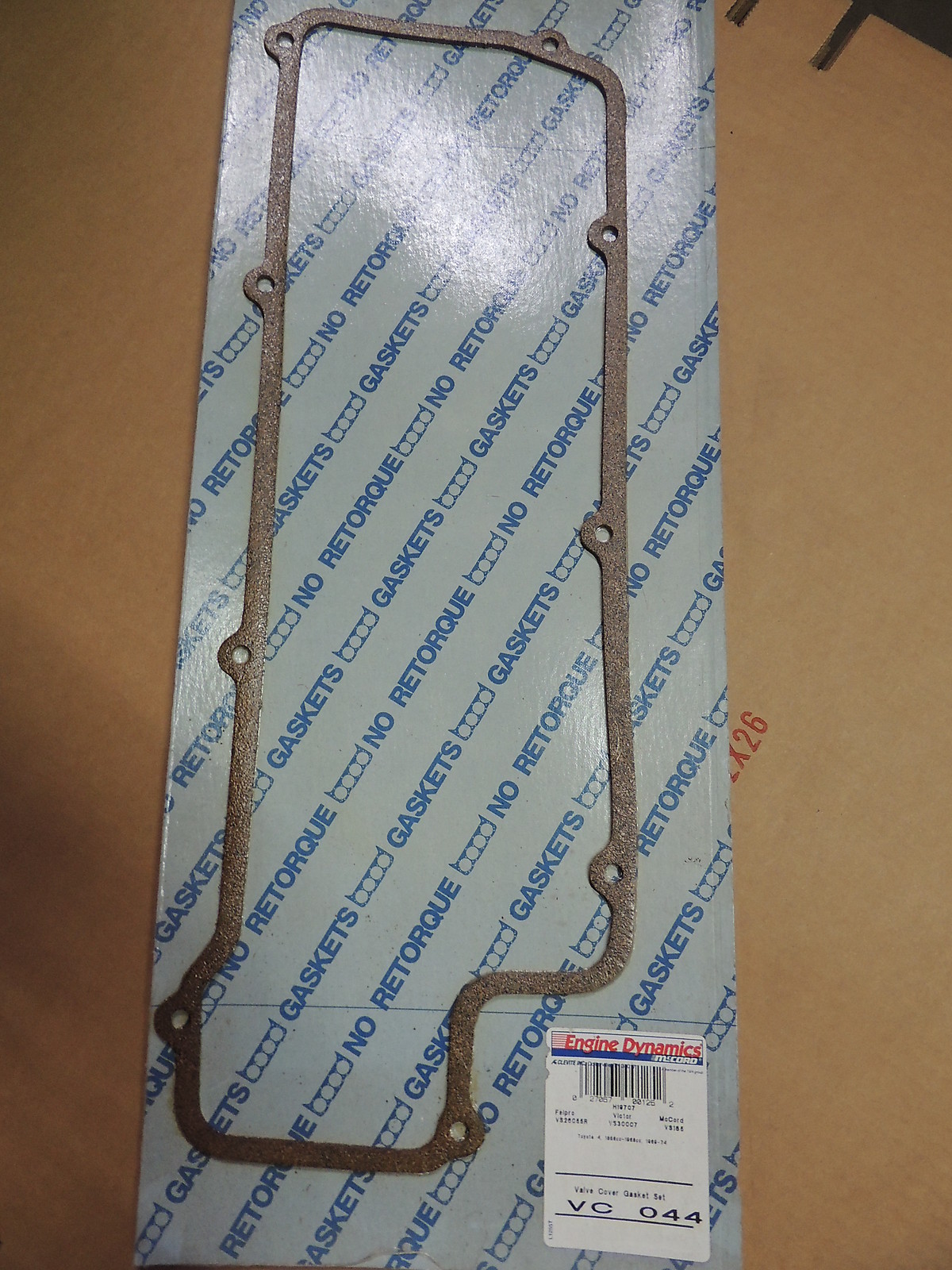 McCord Engine Dynamics VC044 Valve Cover Gaskets For Toyota 1.9L-2.0L 4 ...