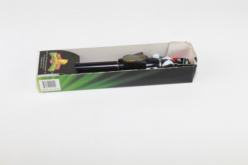 Classic Mighty Morphin Power Rangers Pen Nacklace Black Ranger Zack ...