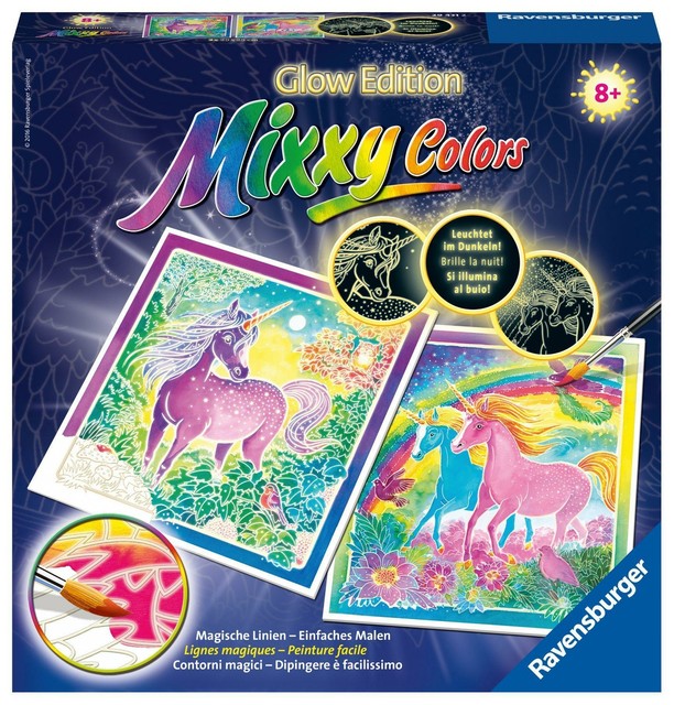 Aquarelle Traumhafte Einhörner. Mixxy Colors Glow Edition (2020, Game ...