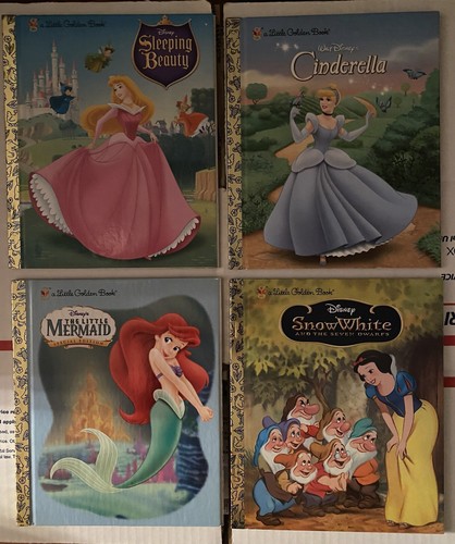 4 Princess Golden Books | eBay
