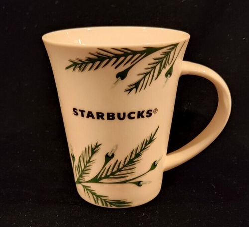 Starbucks 2020 Coffee Mug 10 oz. Green Pine Boughs Christmas Tree ...