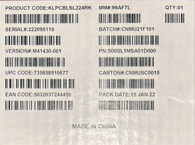 Intel KLPCBLSL224RK Slimline Cable Right-hsbp NEW BROWN BOX | eBay