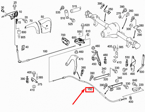 MERCEDES-BENZ SPRINTER 906 REAR PARKING BRAKE CABLE A9064207085 NO DUTY ...