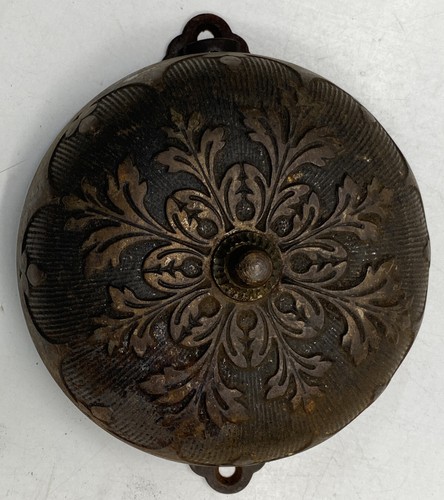 Vintage Antique Ornate Metal Victorian Door Bell 1882 ( Needs Spring ...