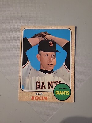 1968 Topps Bob Bolin Boston Red Sox #169 D10 | eBay