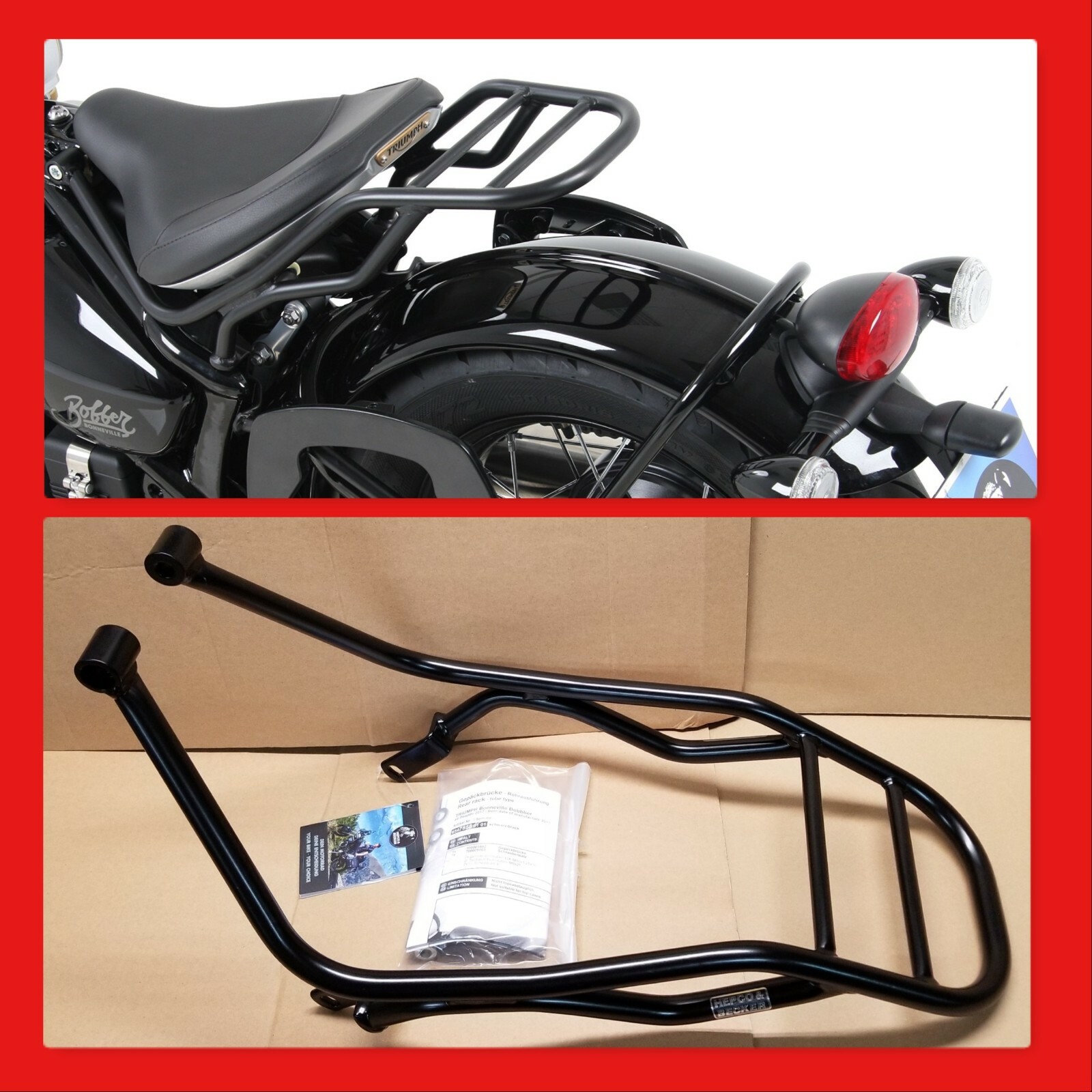 Triumph Bonneville Bobber Rear Rack | Reviewmotors.co