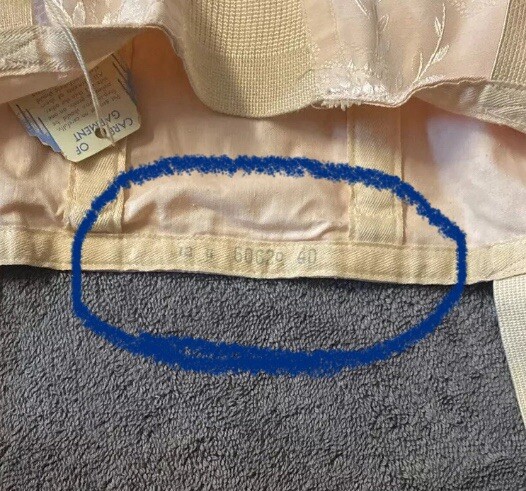 Vintage Open Bottom Girdle Corset Bullet Bra Metal Garters Torsolette ...