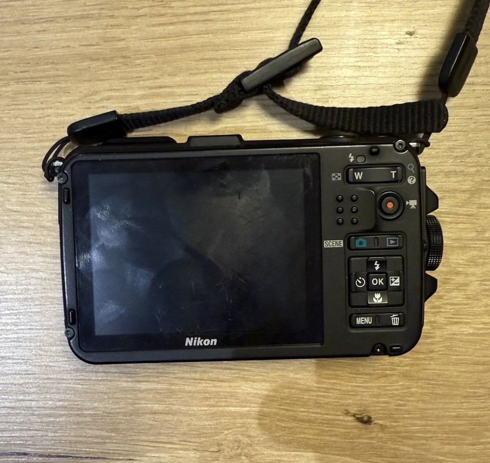 Nikon COOLPIX AW100 Orange 16MP Waterproof Shockproof GPS Camera Device ...