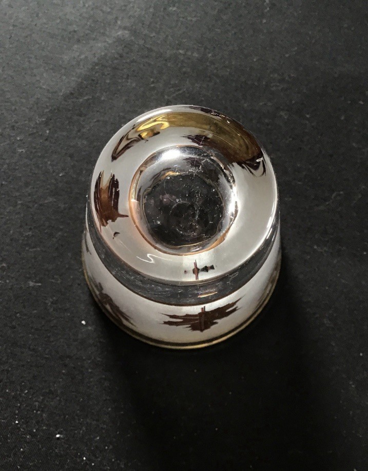 Libbey Frosted Golden Foliage Leaf Flat Bottom Glasses. Set Of 6. 4oz ...