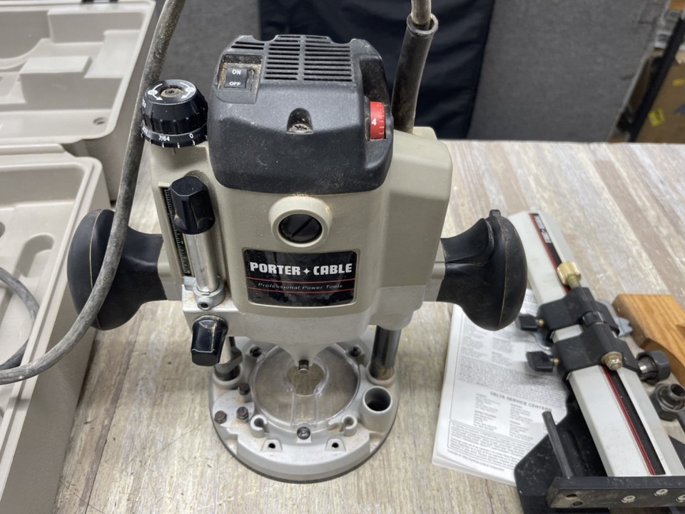 Porter Cable Plunge Router Model 7529 Variable Speed W/42700 EDGE GUIDE ...