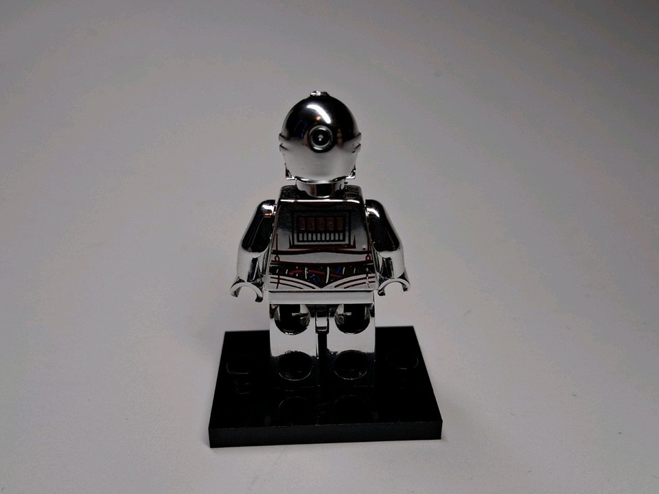 NEW Star Wars TC-14 Protocol Droid Chrome Silver Custom Lego Minifigure ...