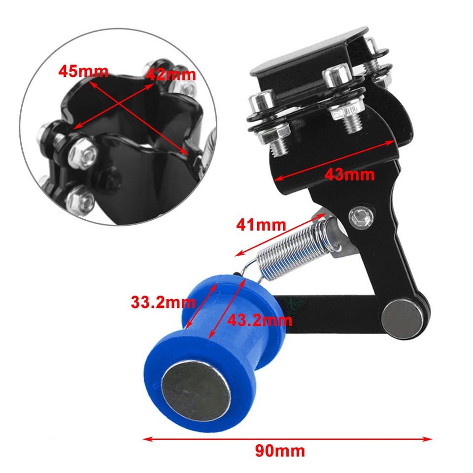 Universal Motorcycle ATV Dirt Bike Chain Adjuster Tensioner Guide White ...