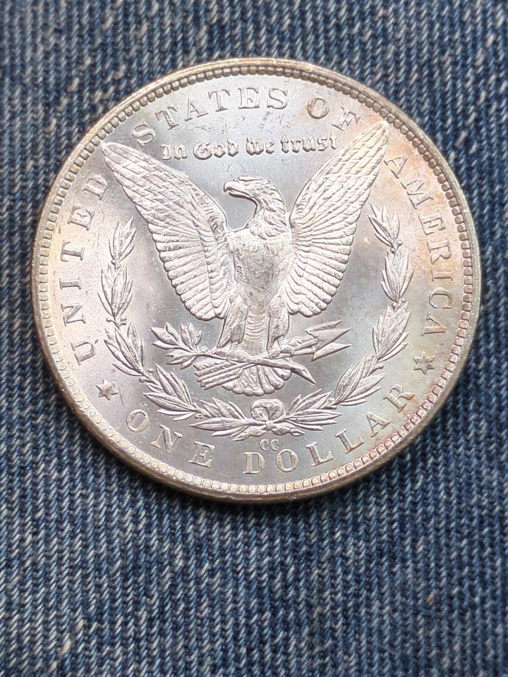 1882-CC Morgan Silver Dollar. Lovely Flashy Coin With Some Mirror (Code ...