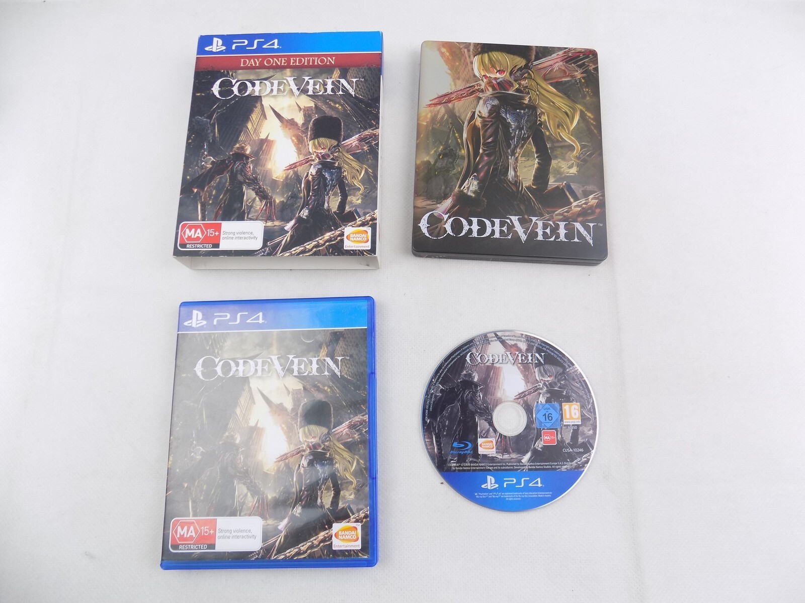 Mint Disc Playstation 4 Ps4 Code Vein Day One Steelbook Edition | eBay