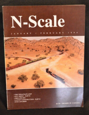 N-Scale Magazine January February 1992 Tehachapi Loop NYC Depot ...