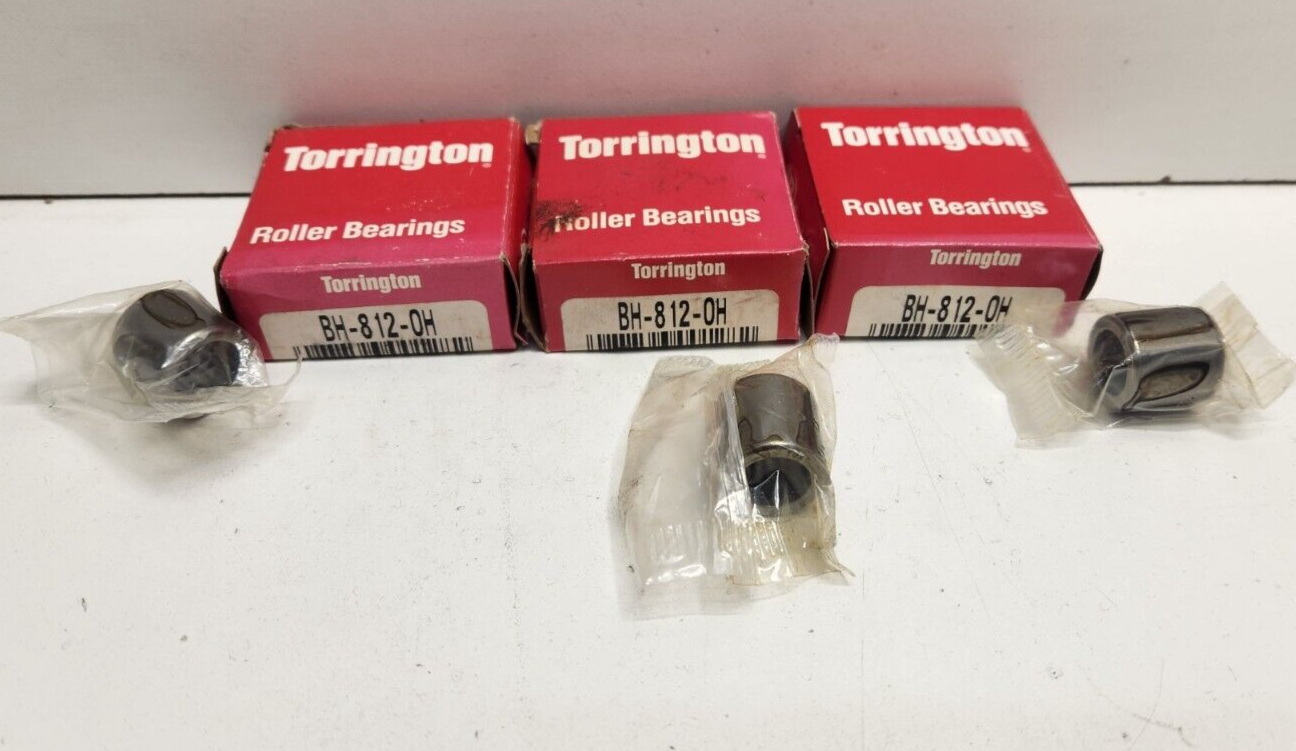 LOT OF 3 NEW OLD STOCK! TORRINGTON 1/2" BORE NEEDLE ROLLER BEARINGS BH ...