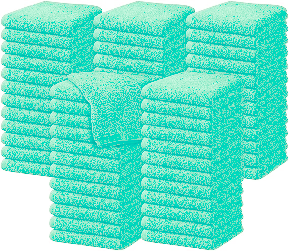100x Face Towels 100% Egyptian Cotton Super Soft Flannels Face Hand ...