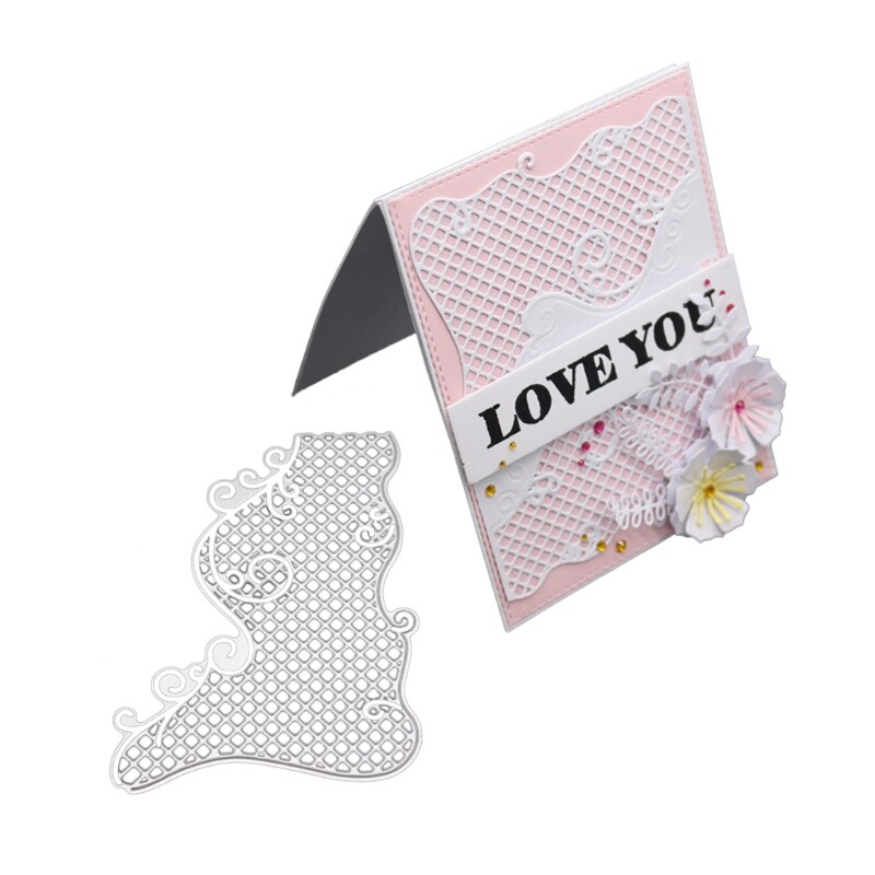 Mesh Frame Cutting Dies Stencil DIY Scrapbooking Embossing Paper Card ...