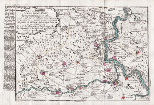 Litomerice Usti NAD Labem Teplice Bohême Tchèque Cechy Carte Map Kilian ...