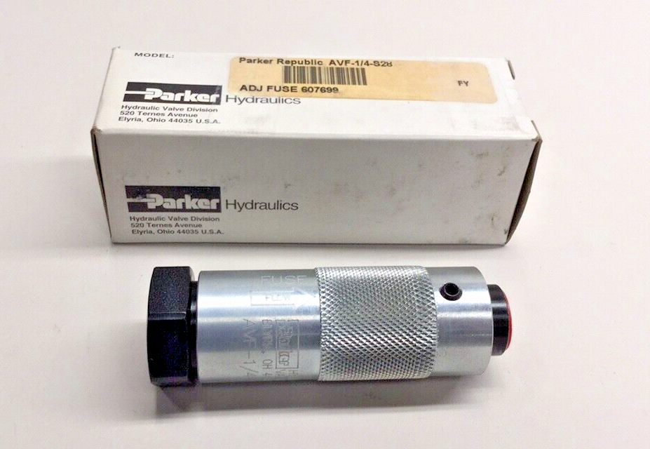 Parker AVF-1/4-S28 Adjustable Fuse 1/4npt Hose Break Safety Valve ...