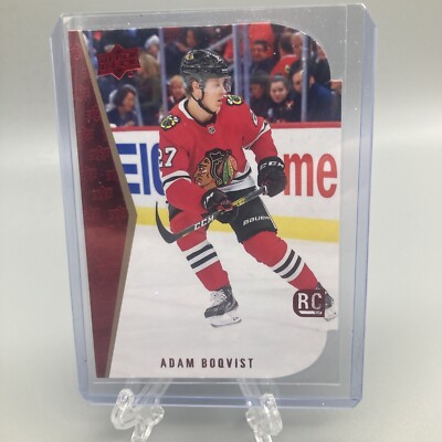 2019-20 Upper Deck Hockey Adam Boqvist Rookie Red Foil Die Cut #18 ...