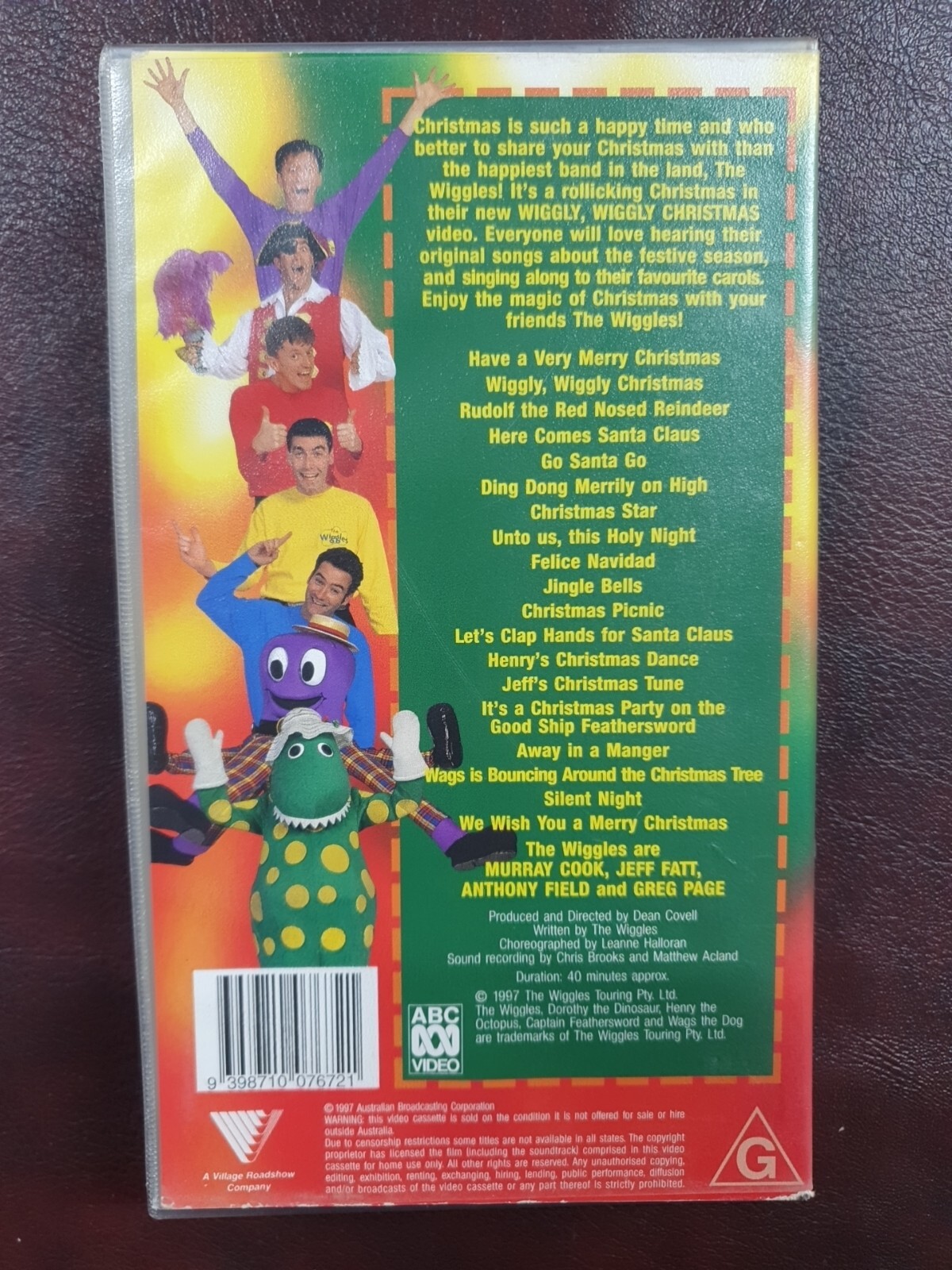 The Wiggles - WIGGLY WIGGLY CHRISTMAS - ABC FOR KIDS - 1997 - VHS Video ...