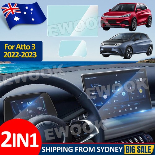 BYD Atto 3 Center Console Dash Screen Protector Tempered Glass ...