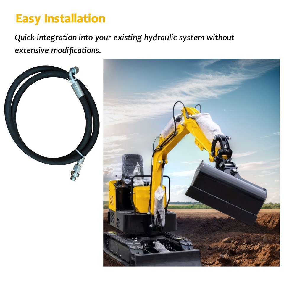 Tilt Bucket Hoses for Mini Excavator, 35MPa Bucket Hydraulic Hoses ...