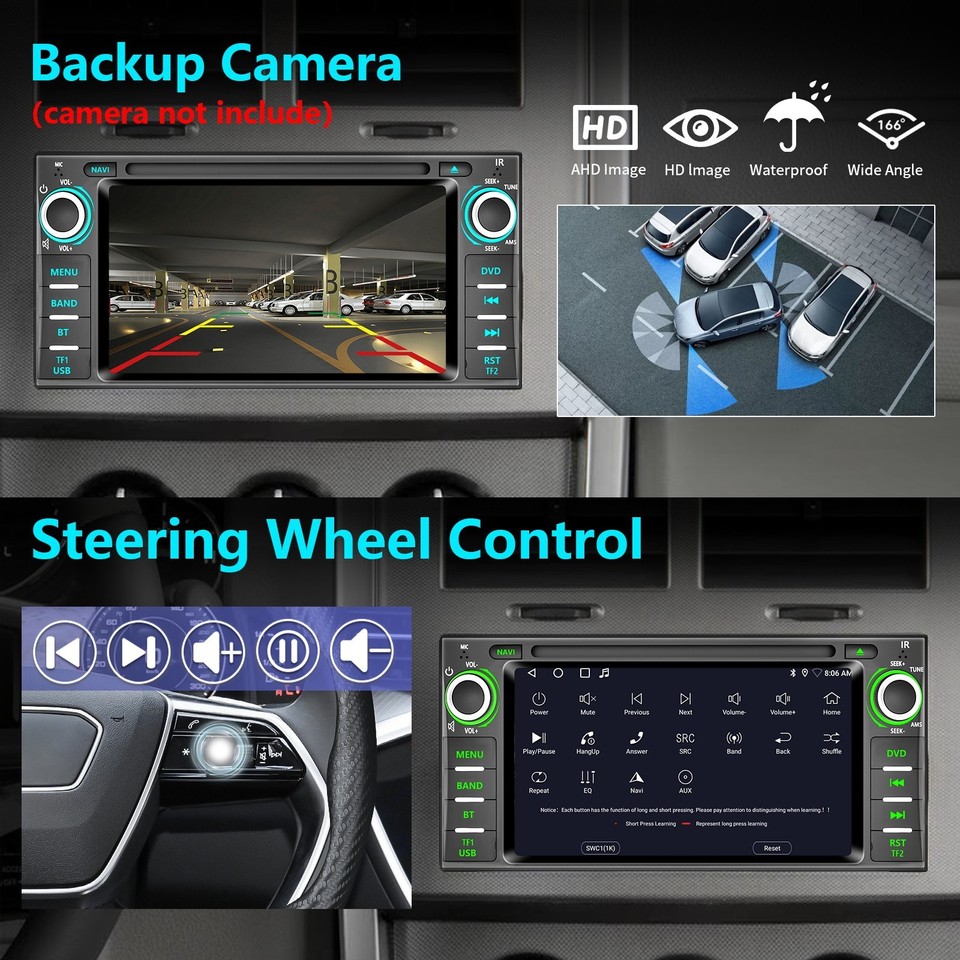 Plug Play Car Radio Stereo CD DVD FM Player with CarPlay For Jeep Dodge ...