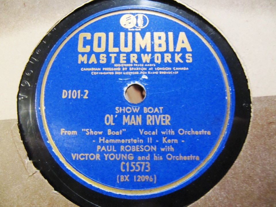 1932 SHOW BOAT Orig Cast PAUL ROBESON OL' MAN RIVER Victor Young ...