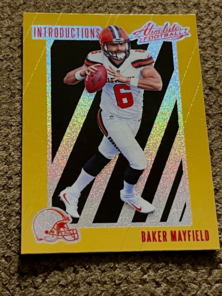 BAKER MAYFIELD RC📈SSP BAKER RARE GOLD INTRO ROOKIE🔥GRADABLE👀💎💯 | eBay