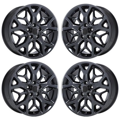 20" JEEP GRAND CHEROKEE PVD BLACK CHROME WHEELS-C RIMS FACTORY OEM 9181 ...