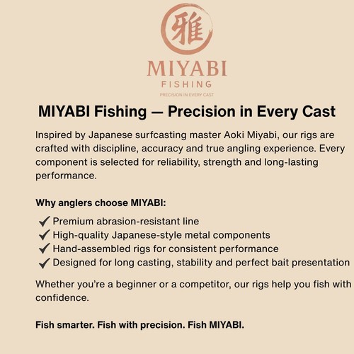 5× Loop Sea Fishing Rig for Bass & Flatfish – MIYABI Fishing | eBay UK