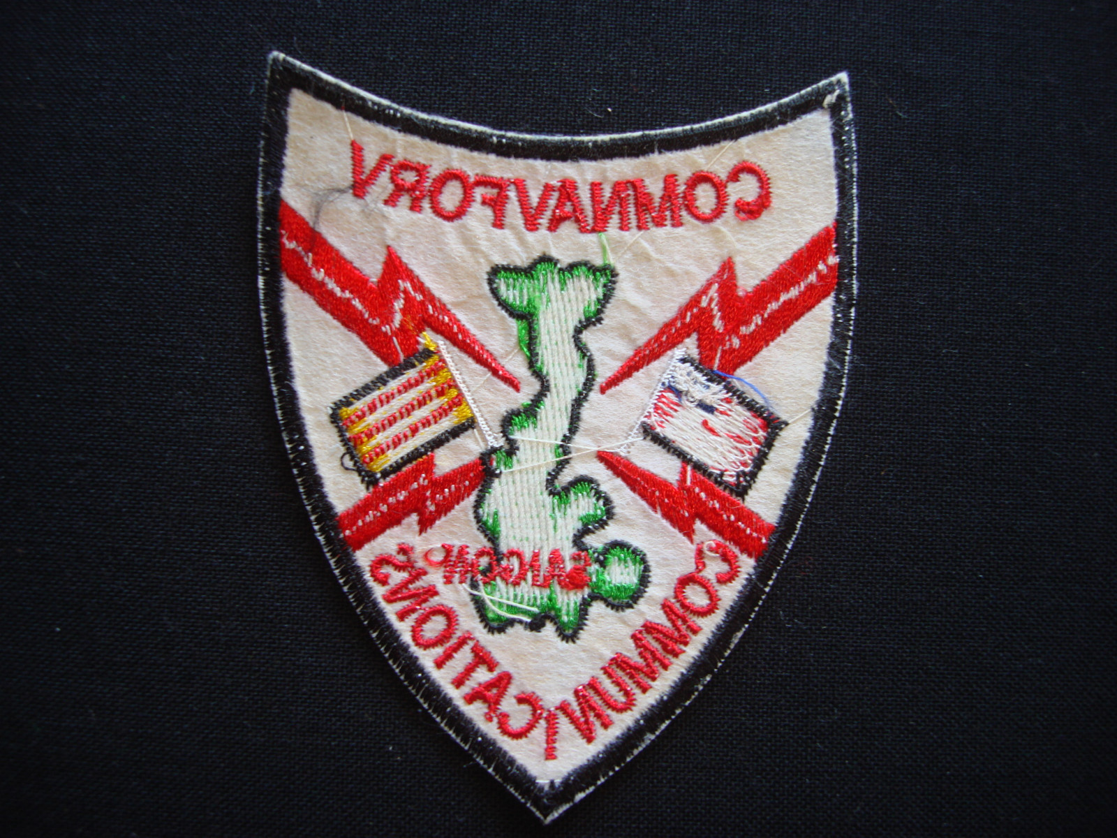 US Navy COMMANDER NAVAL FORCE COMMUNICATIONS Vietnam War Patch | eBay