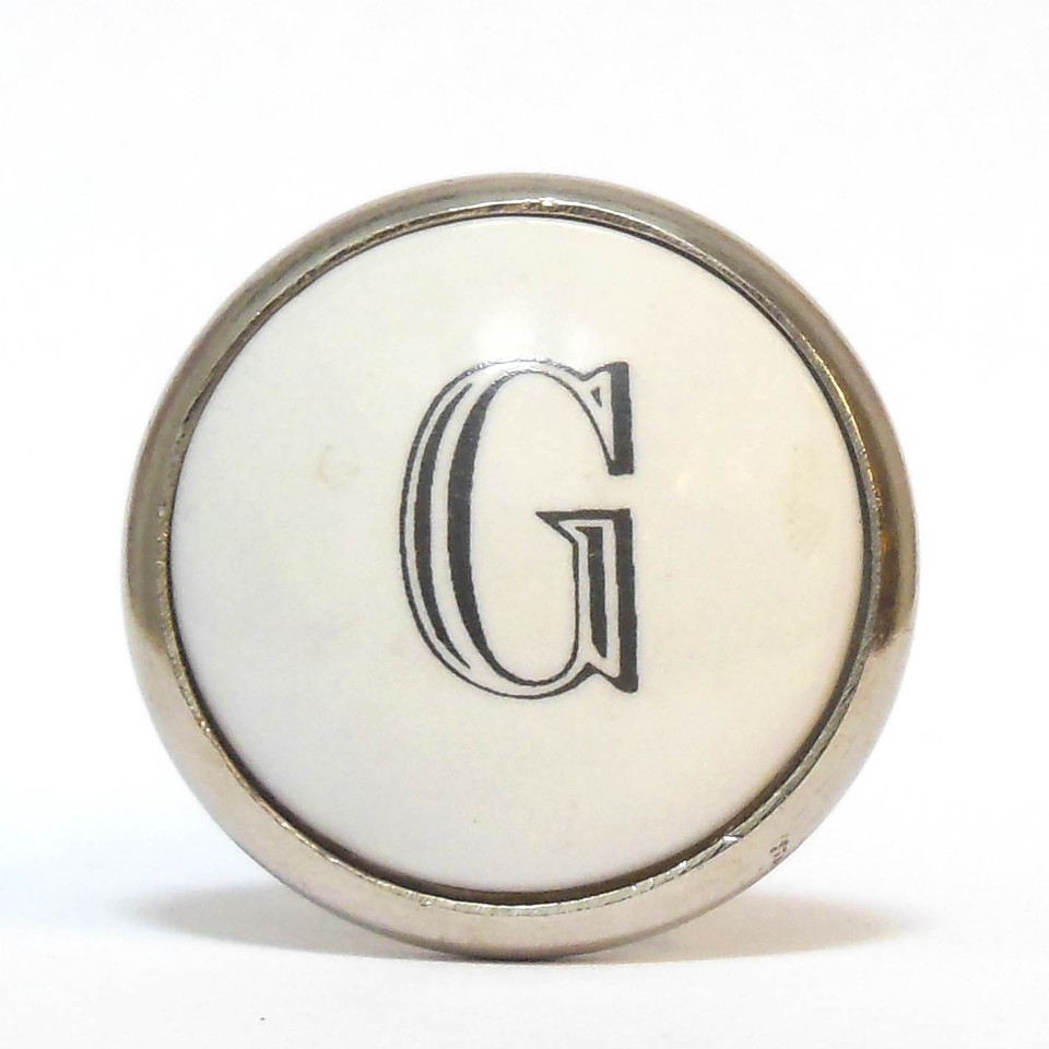 Ceramic Alphabet Letter Number Porcelain cupboard door Knobs | eBay