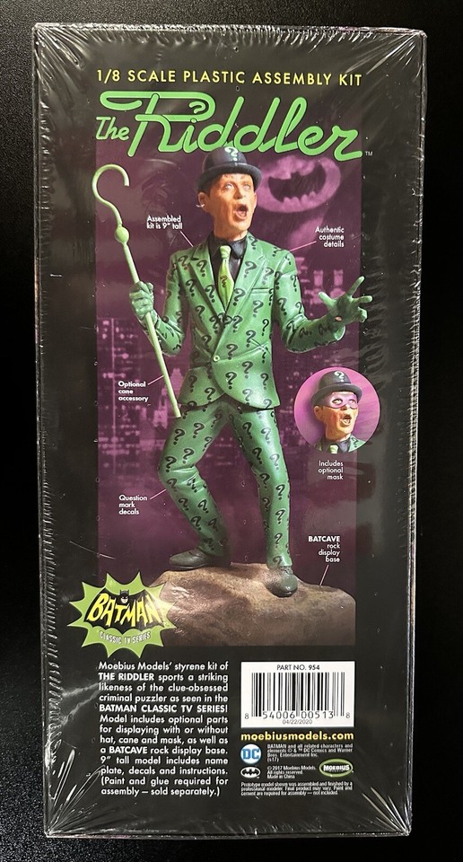 Moebius THE RIDDLER Batman Classic TV Series 1/8th Figure Model Kit #954 | eBay