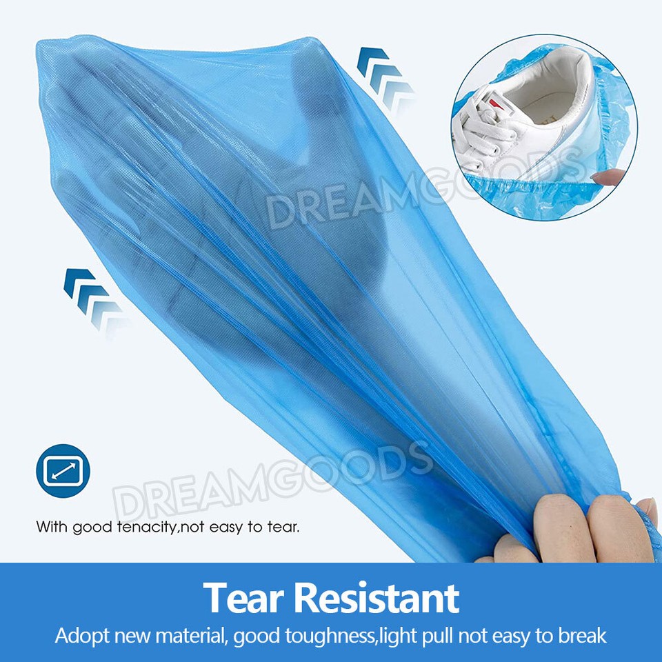 100-1000x Disposable Plastic Shoe Covers Rain Overshoes Protector ...