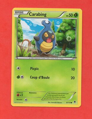 Pokemon n° 8/119 - CARABING - PV50 (A5941) | eBay
