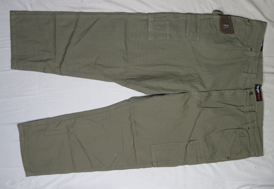 WRANGLER RIGGS MEN JEAN BARK 48x30 COTTON LIGHTWEIGHT RANGER CARPENTER ...