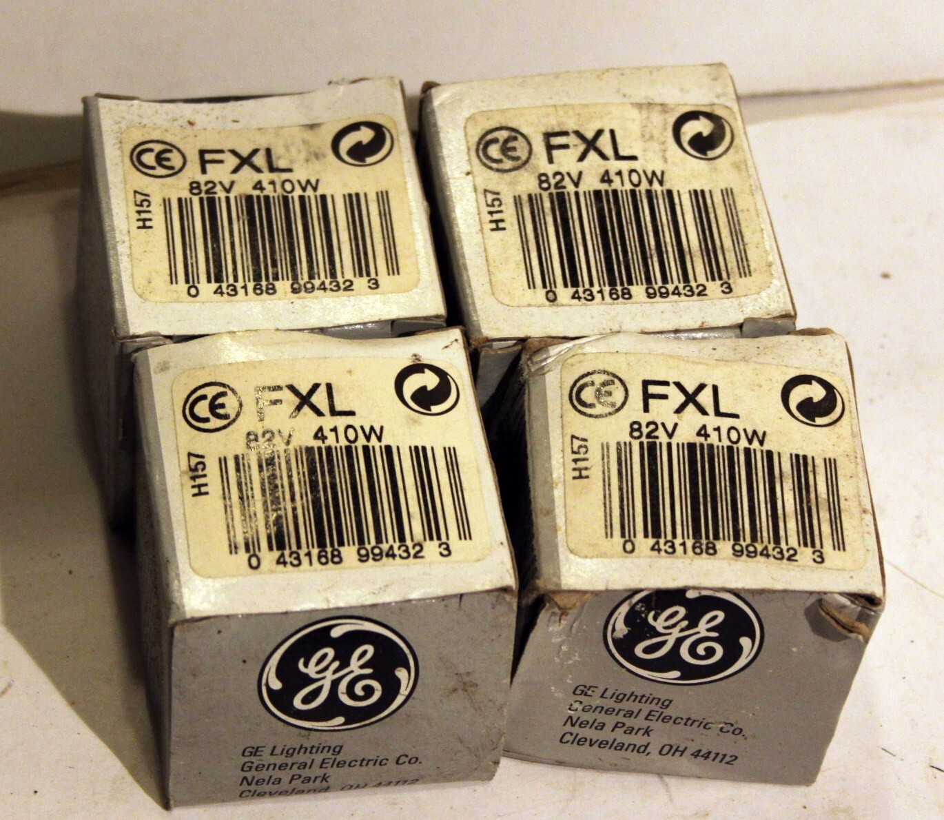 GE 82V 410W FXL Quartzline Lamp Overhead Projector Bulbs Lot of 4 | eBay