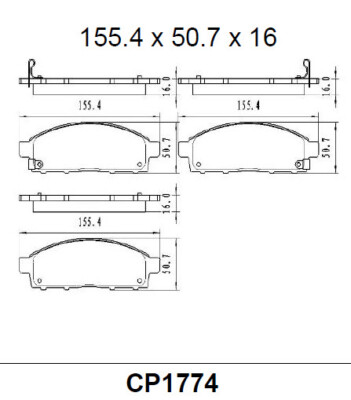 Premier Ceramic Brake Pads To Suit Bendix DB1774 DB1774 | eBay Australia