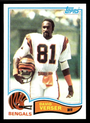 David Verser 1982 Topps Rookie Card #53 Cincinnati Bengals | eBay
